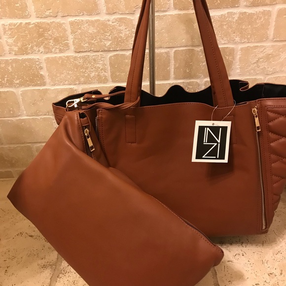 Inzi | Bags | Inzi Tan Handbag | Poshmark